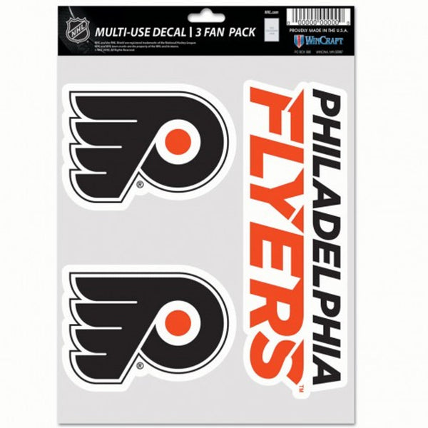 Philadelphia Flyers Decal Multi Use Fan 3 Pack – Team Fan Cave