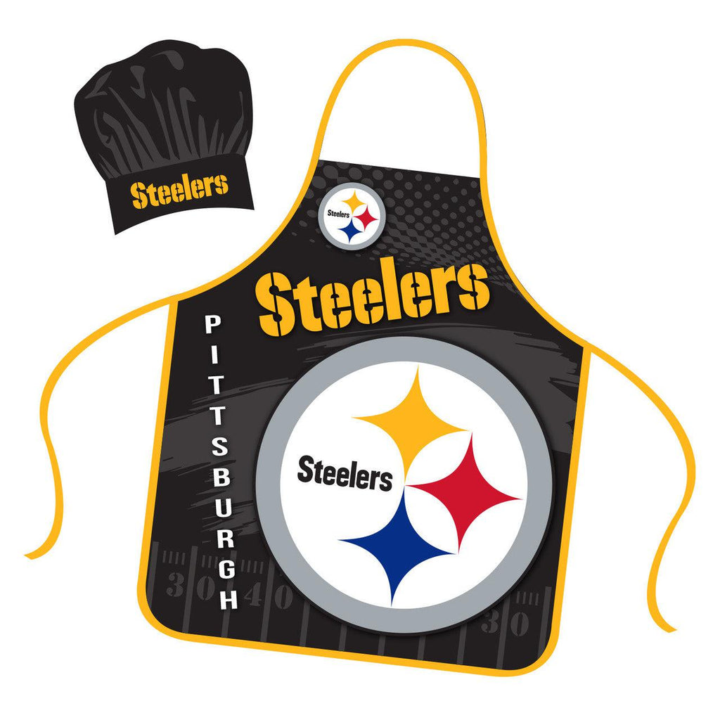 Pittsburgh Steelers Chef Hat and Apron Set – Team Fan Cave