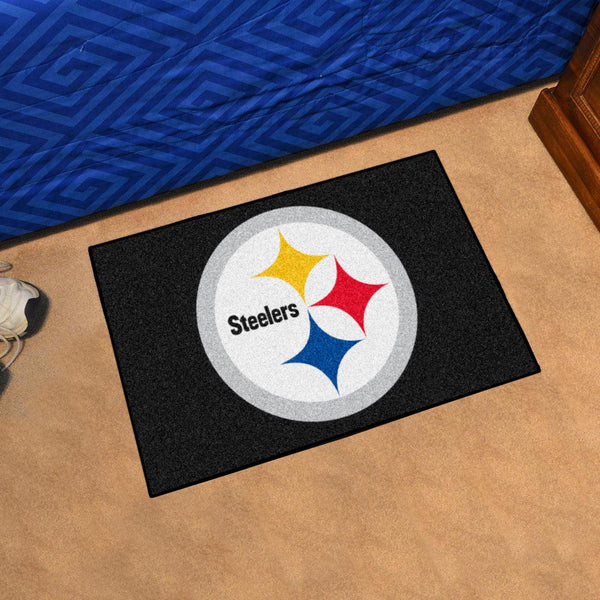 Pittsburgh Steelers Rug - Starter Style Logo Design – Team Fan Cave