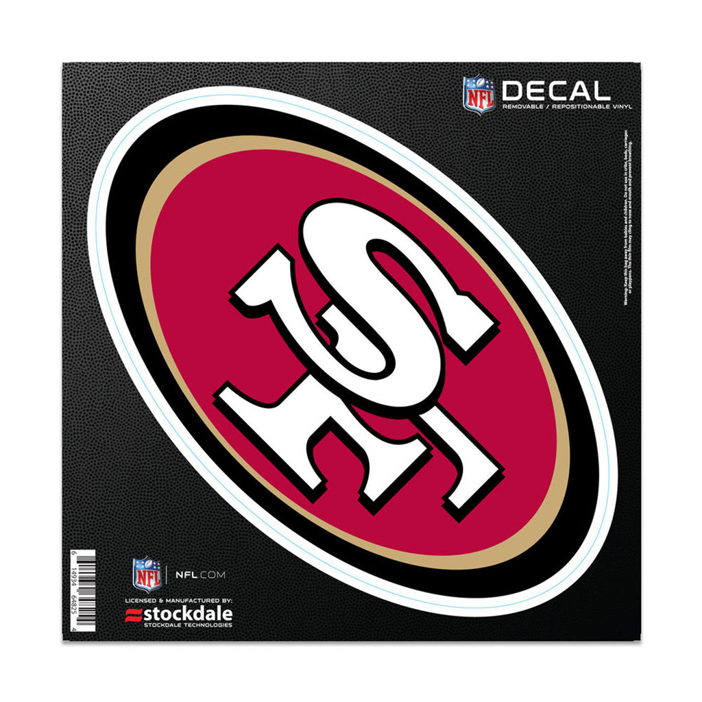 San Francisco 49ers Decal 6x6 All Surface Logo – Team Fan Cave