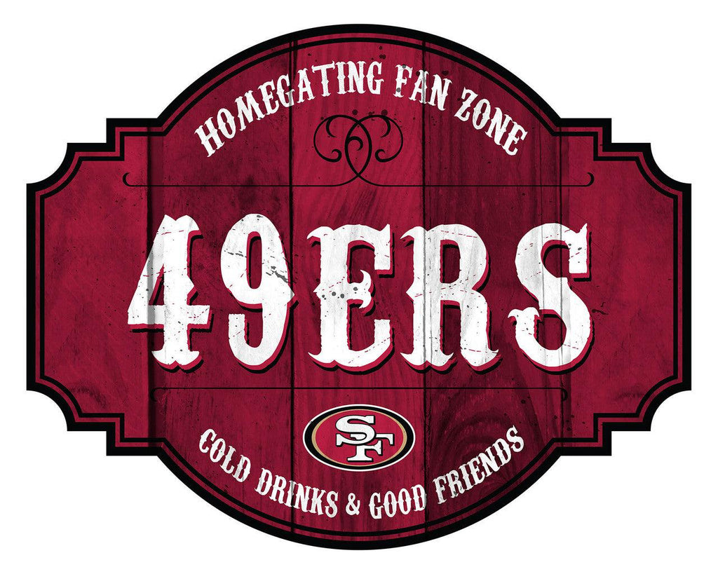 49ers Wood Sign: Show Your Team Spirit with Homegating Tavern – Team ...