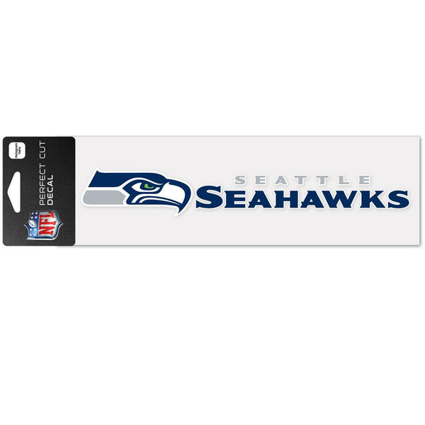 Seattle Seahawks Decal 3x10 Perfect Cut Wordmark Color – Team Fan Cave