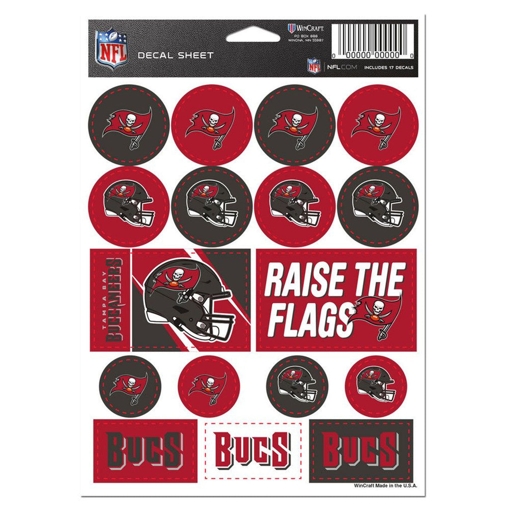 Tampa Bay Buccaneers Decal Sheet 5x7 Vinyl – Team Fan Cave
