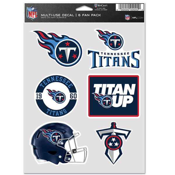 Tennessee Titans Decal Multi Use Fan 6 Pack – Team Fan Cave