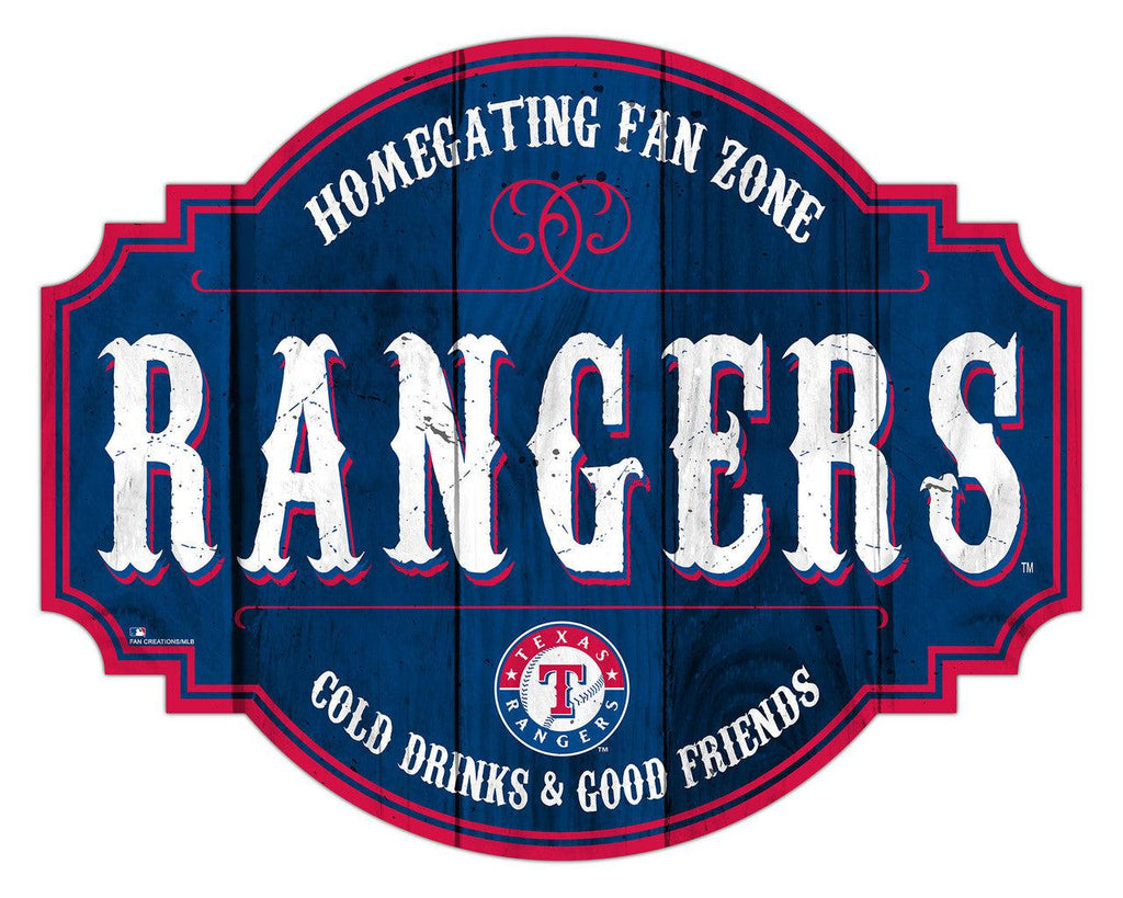 Texas Rangers Wood Tavern Sign – Team Fan Cave