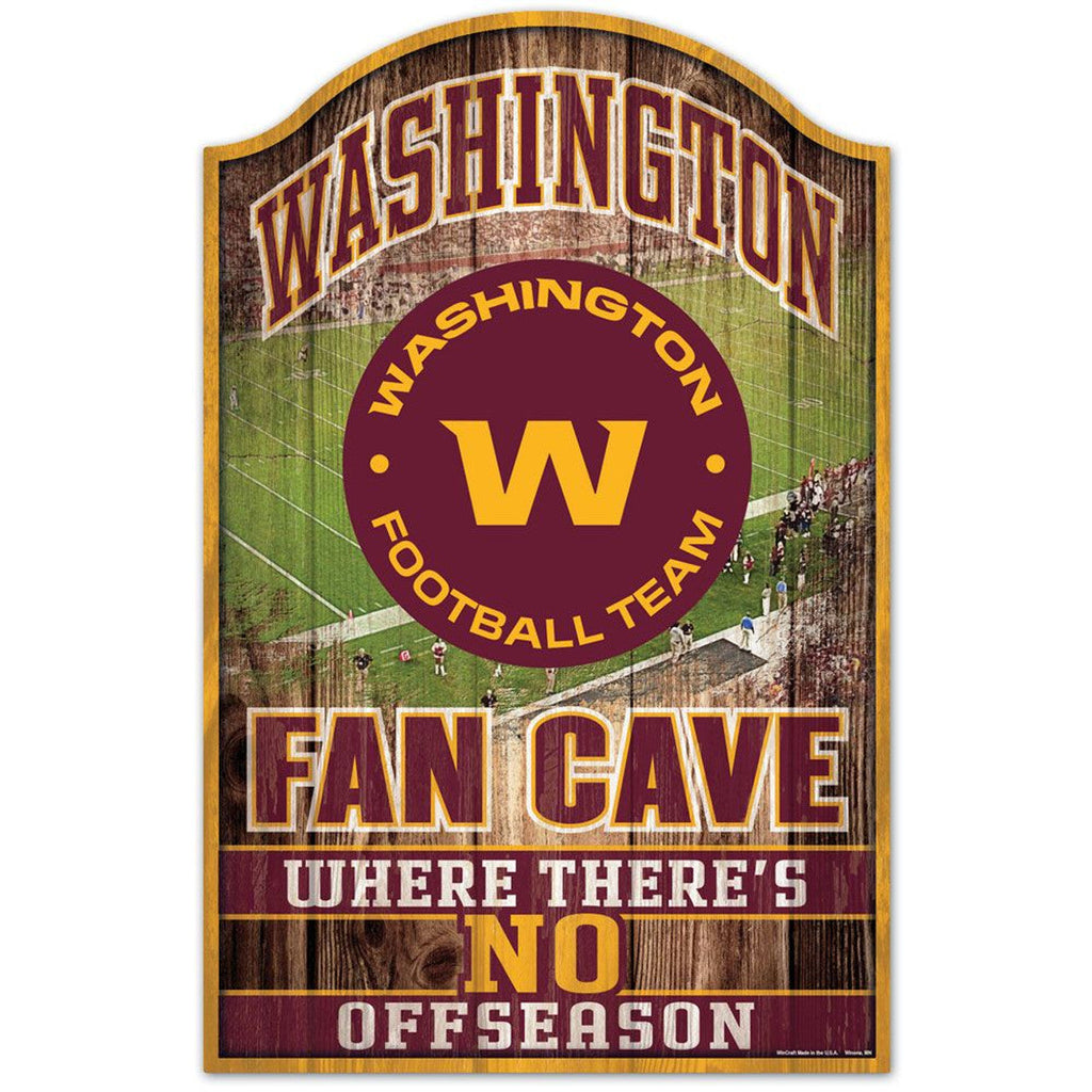Washington Football Team Sign 11x17 Wood Fan Cave Design – Team Fan Cave