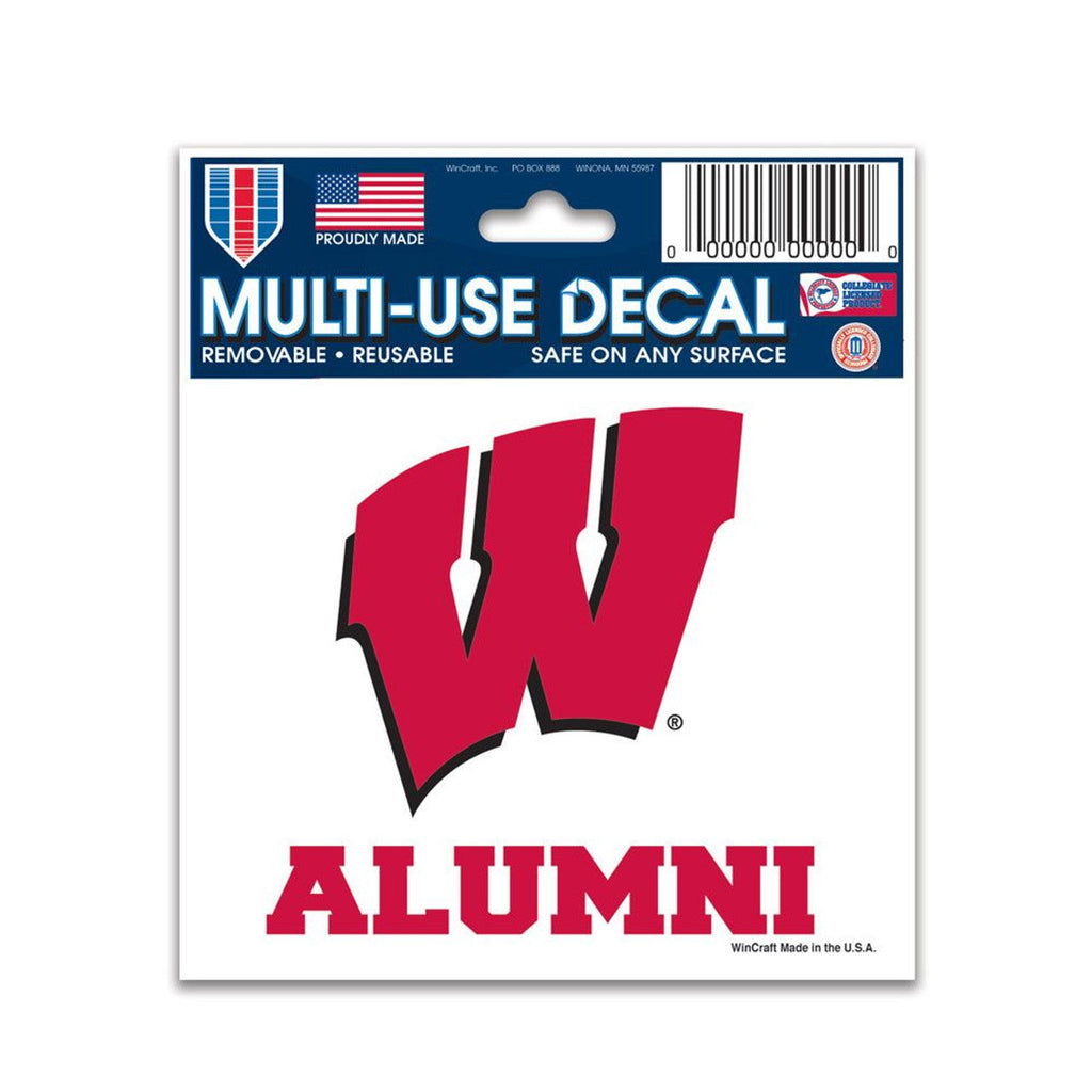 Wisconsin Badgers Decal 3x4 Multi Use Alumni Design – Team Fan Cave