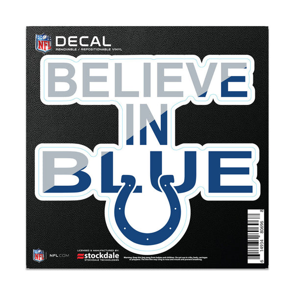 Indianapolis Colts Decal 6x6 All Surface Slogan – Team Fan Cave